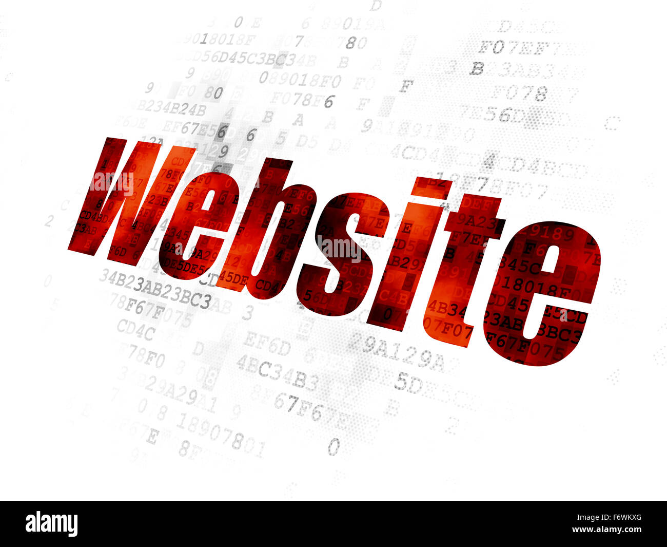 Web design concept: Website on Digital background Stock Photo - Alamy