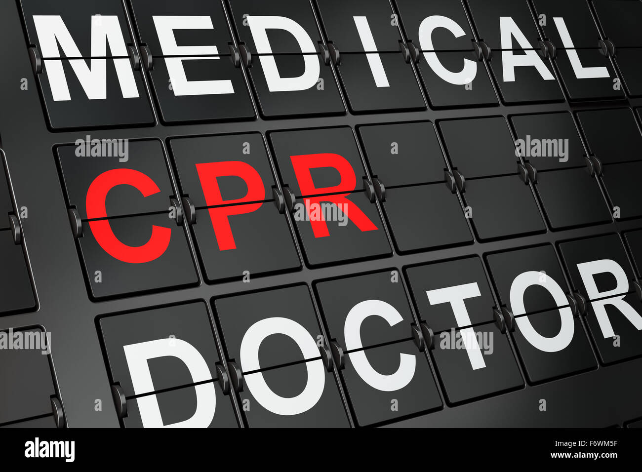 Healthcare concept: CPR on airport board background Stock Photo - Alamy
