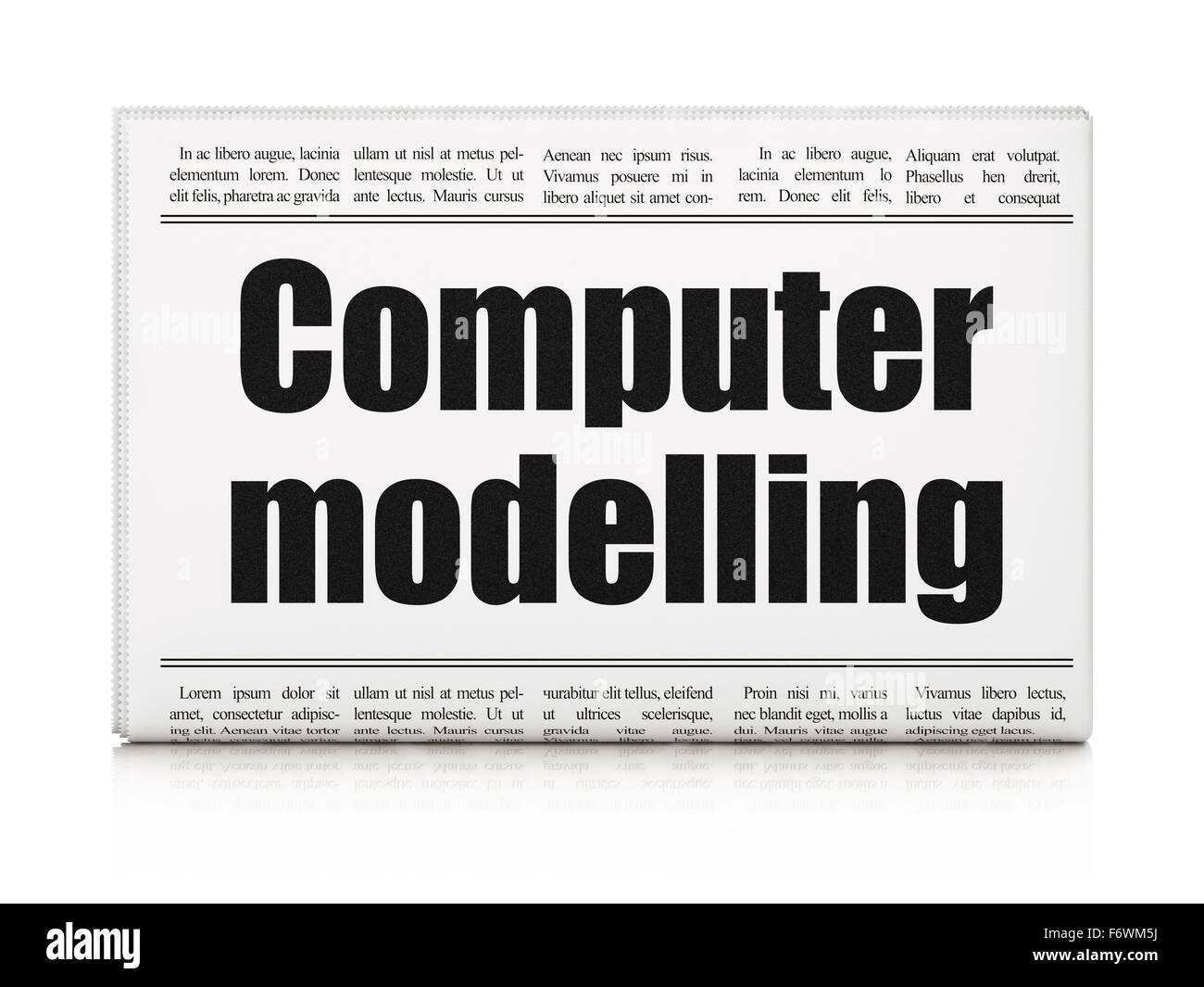 Science concept: newspaper headline Computer Modelling Stock Photo - Alamy Science concept: newspaper headline Computer Modelling Stock Photo - Alamy