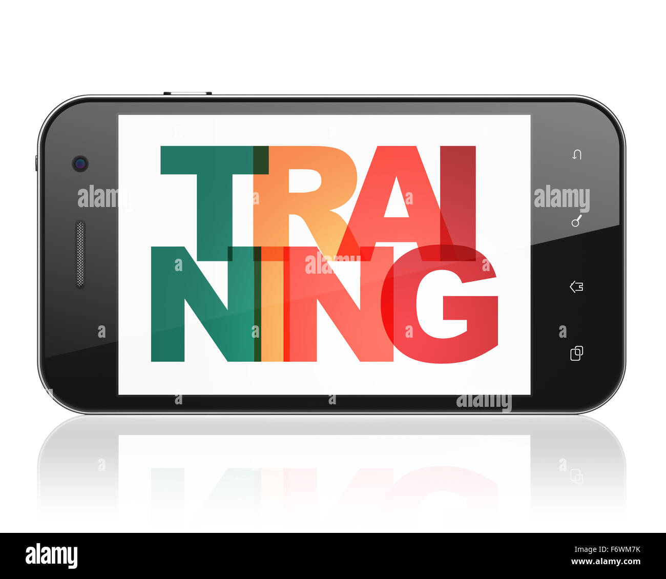 Learning concept: Smartphone with Training on display Stock Photo - Alamy