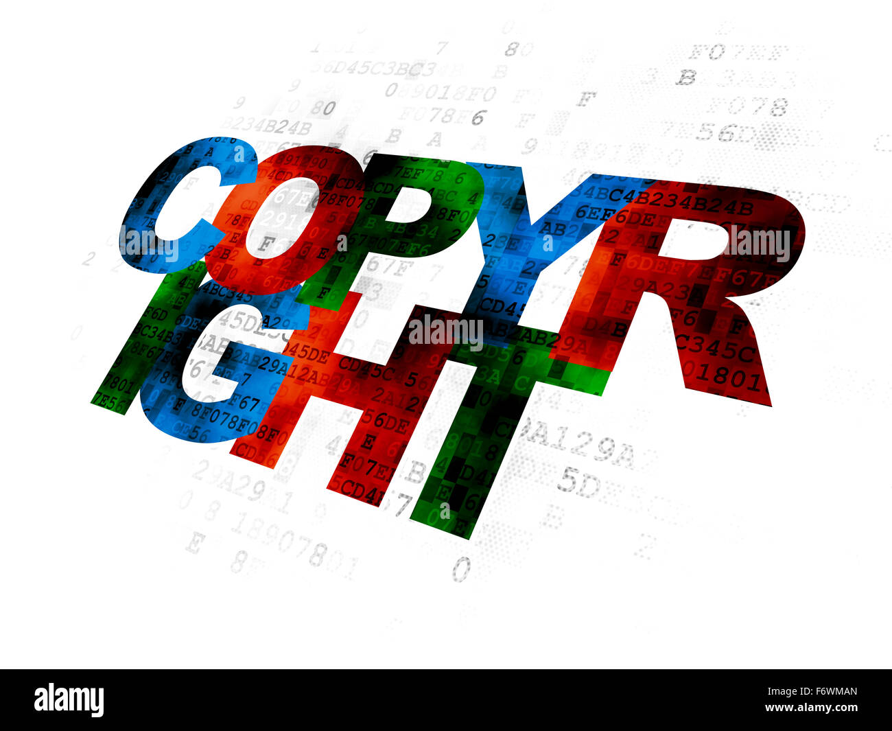 Law concept: Copyright on Digital background Stock Photo - Alamy