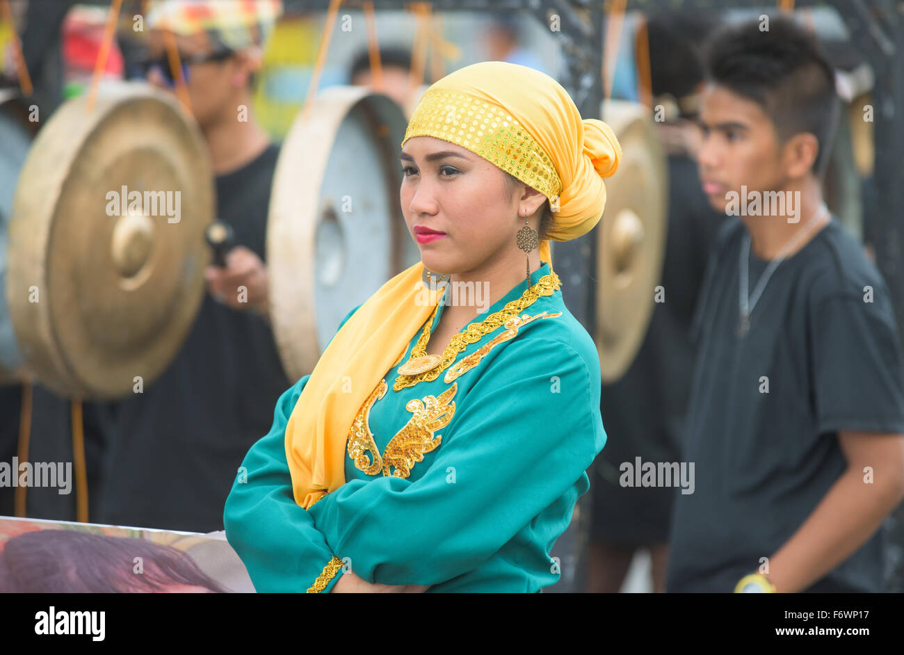 Female participant at the Street Dance Competition during the Gensan ...
