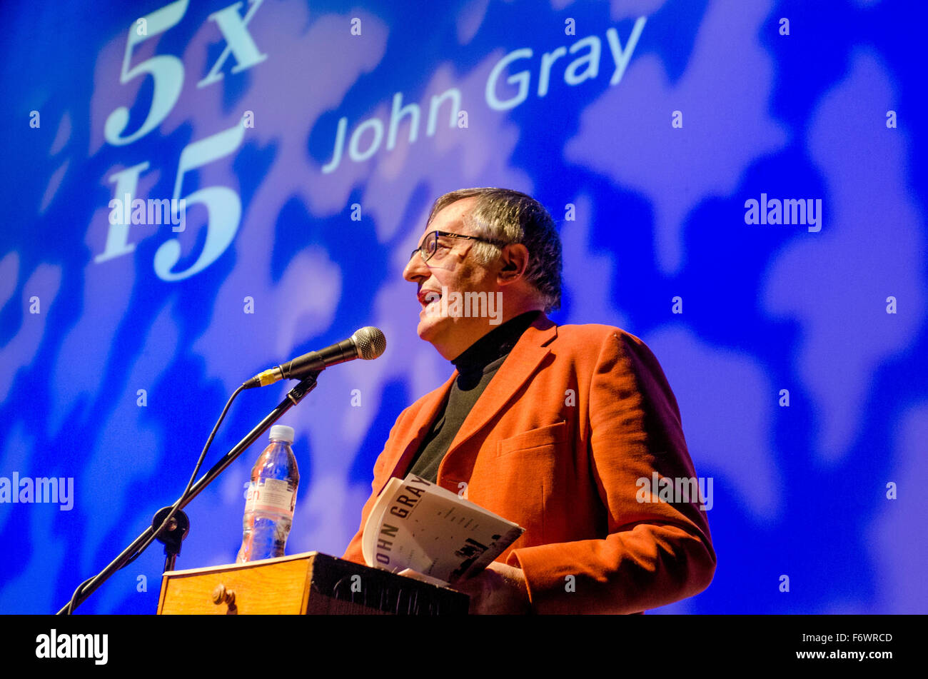 John Gray writer political philosopher pictured at 5 x 15 / event 25th ...