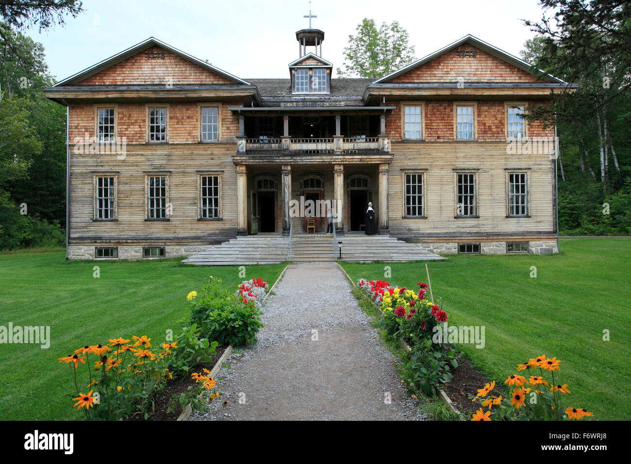 Historic Village, Val Jalbert, Province of Quebec, Canada Stock Photo ...