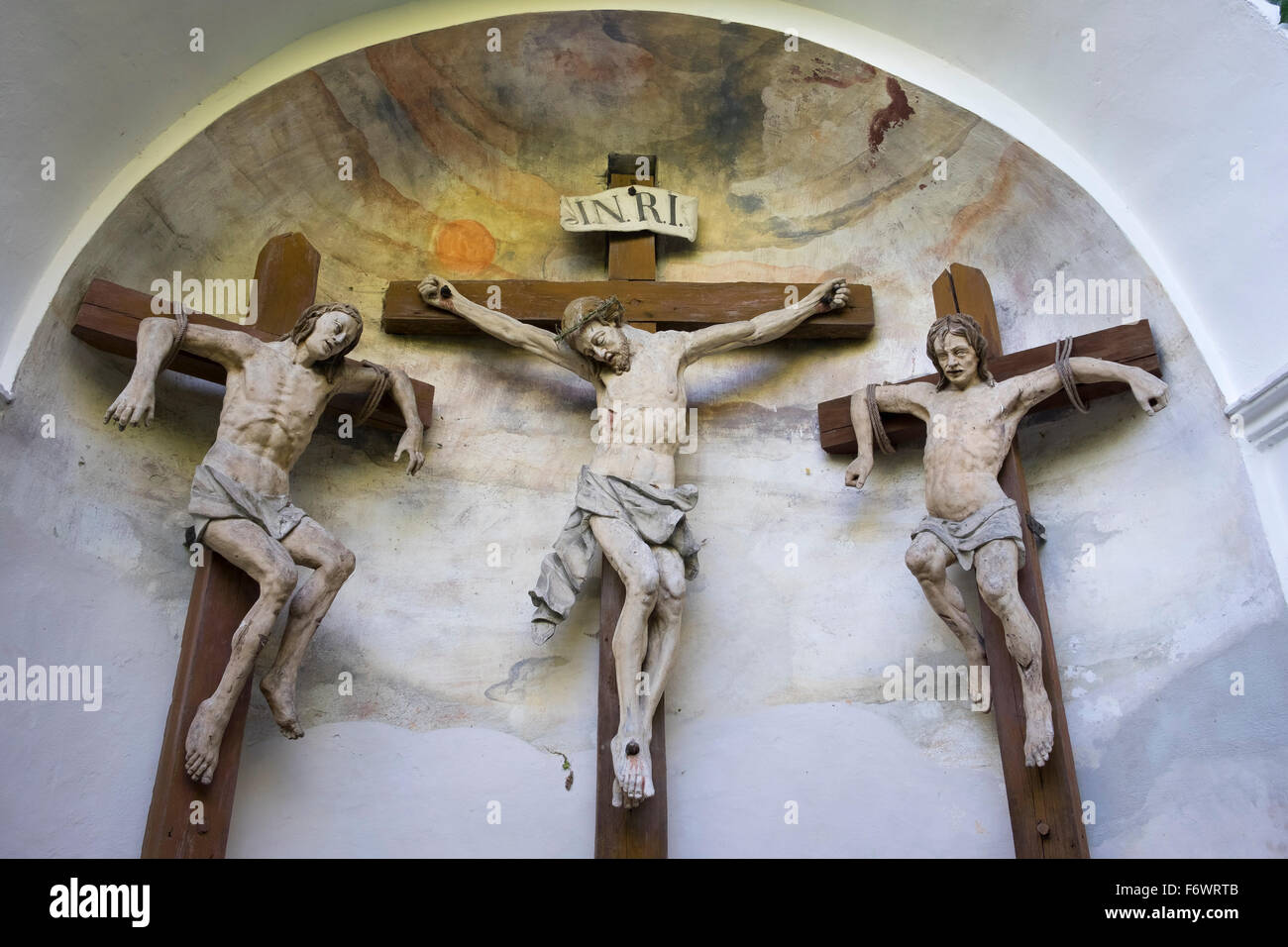 Calvary next to Mariae Himmelfahrt Church in Burg bei Tengling ...