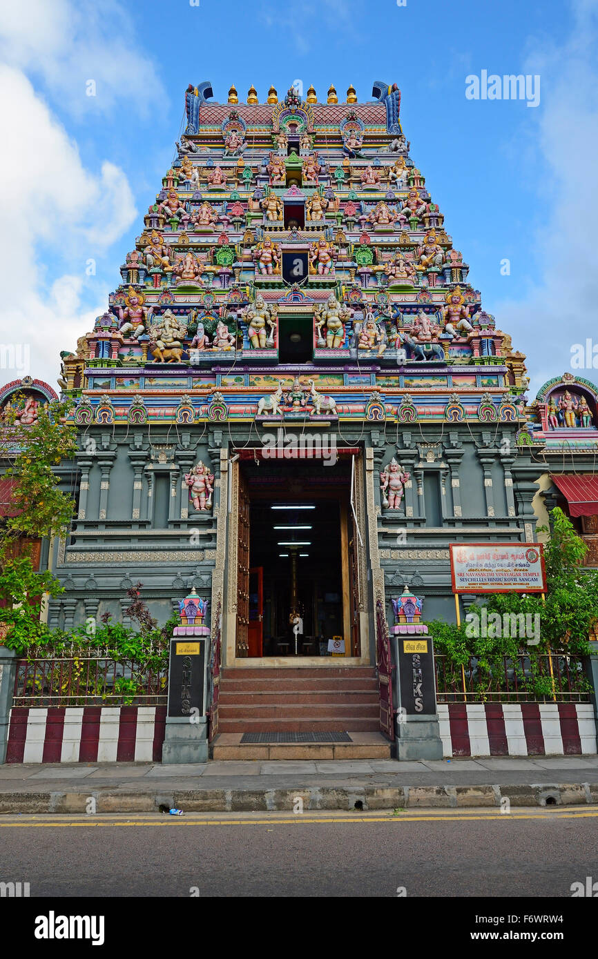Hindu temple, Arulmigu Navasakti Vinayagar Temple, Victoria, Mahé ...