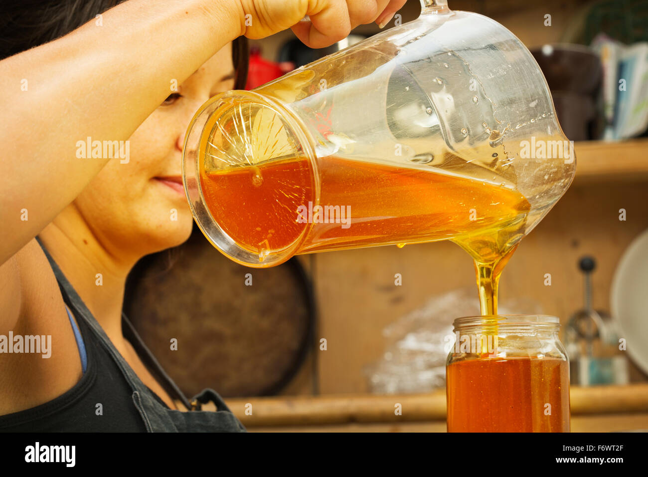 Bee keeping,honey production Stock Photo - Alamy
