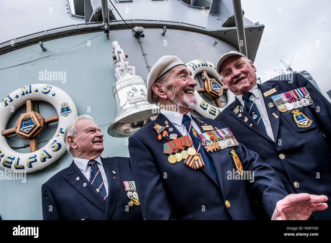 Frank Bond 89 and the 1948 solid silver bell cast in Belfast . It ...