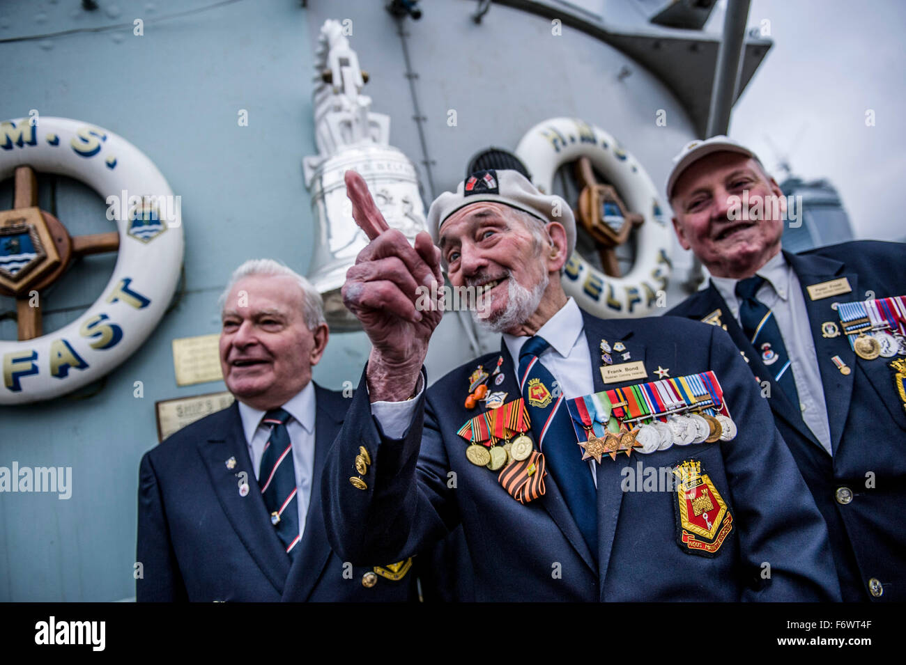 Frank Bond 89 and the 1948 solid silver bell cast in Belfast . It ...