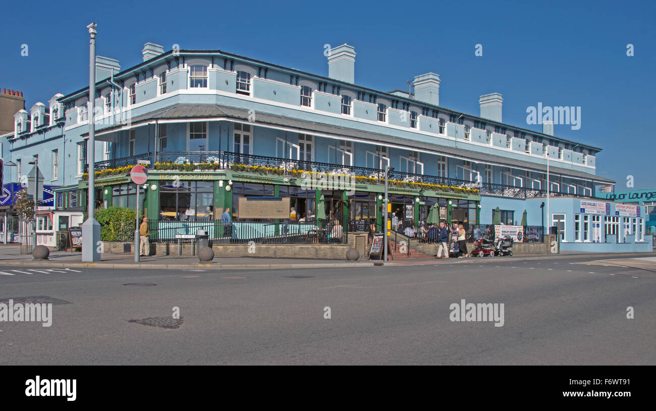 Clacton on Sea Essex Moon and Starfish Weatherspoon Front England Stock ...
