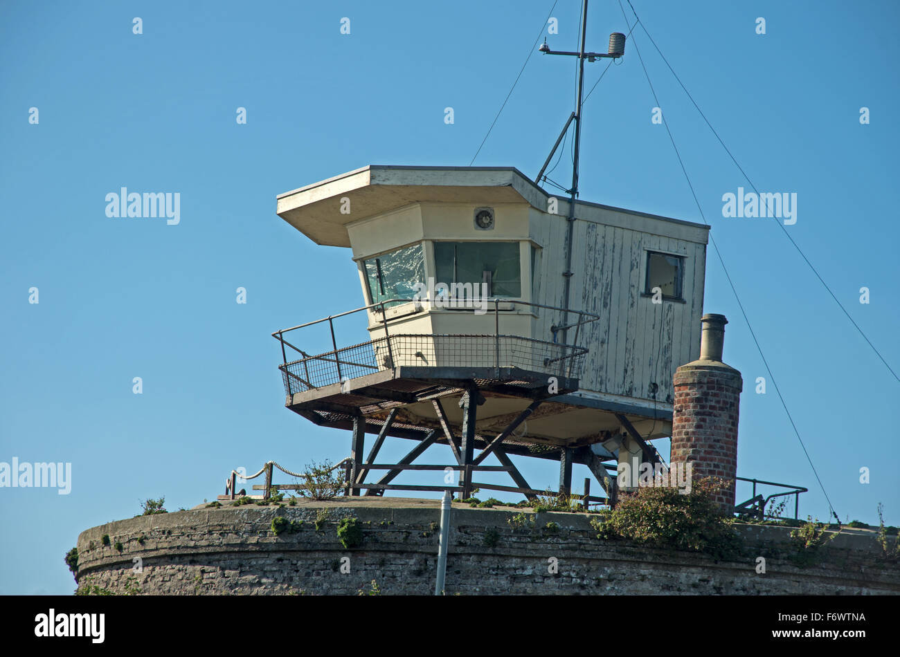 Clacton on Sea Essex Coast Guard Lookout Tower Promenade Garden Stock ...