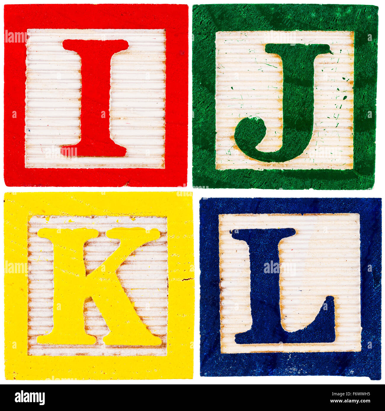 Wooden alphabet blocks isolated on white background Stock Photo - Alamy