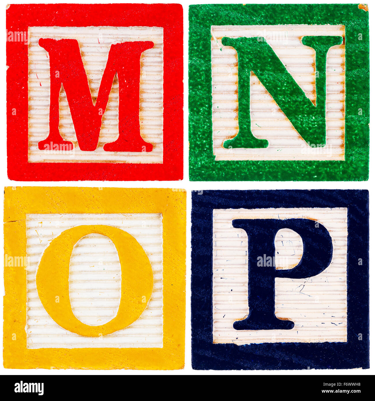 Wooden alphabet blocks isolated on white background Stock Photo - Alamy