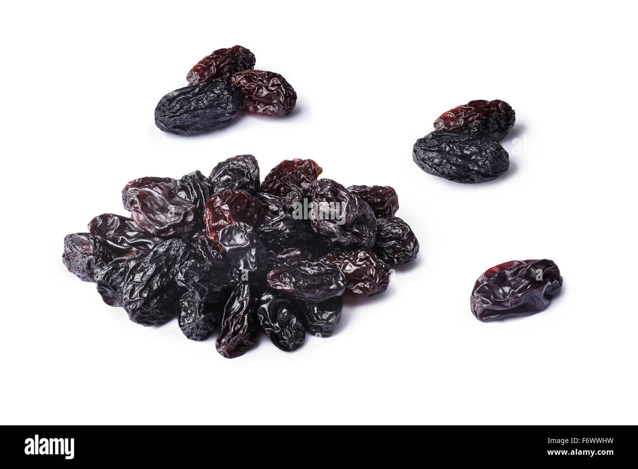 Set of Dark natural seedless raisins from California. Sun-dried ...