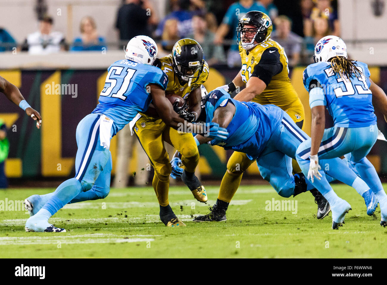 November 19, 2015: Tennessee Titans linebacker David Bass #51 tackles ...