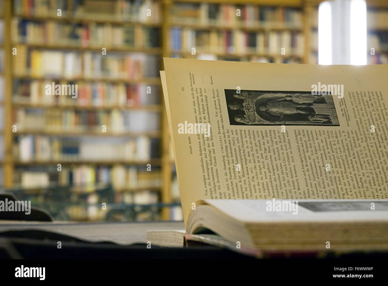 Historic, hand-written biblical script at a convent library, Germany ...