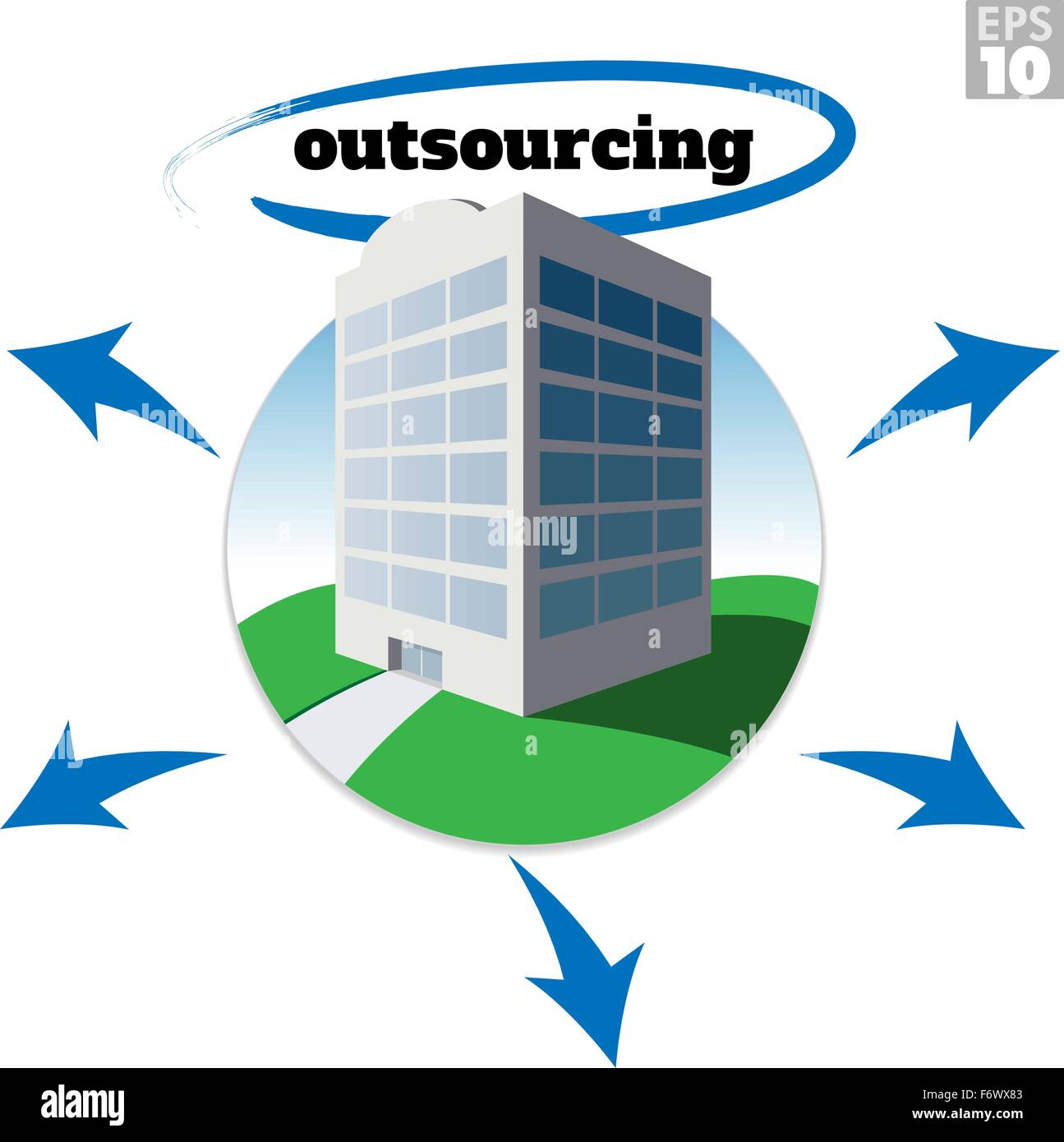 Business Building Clipart