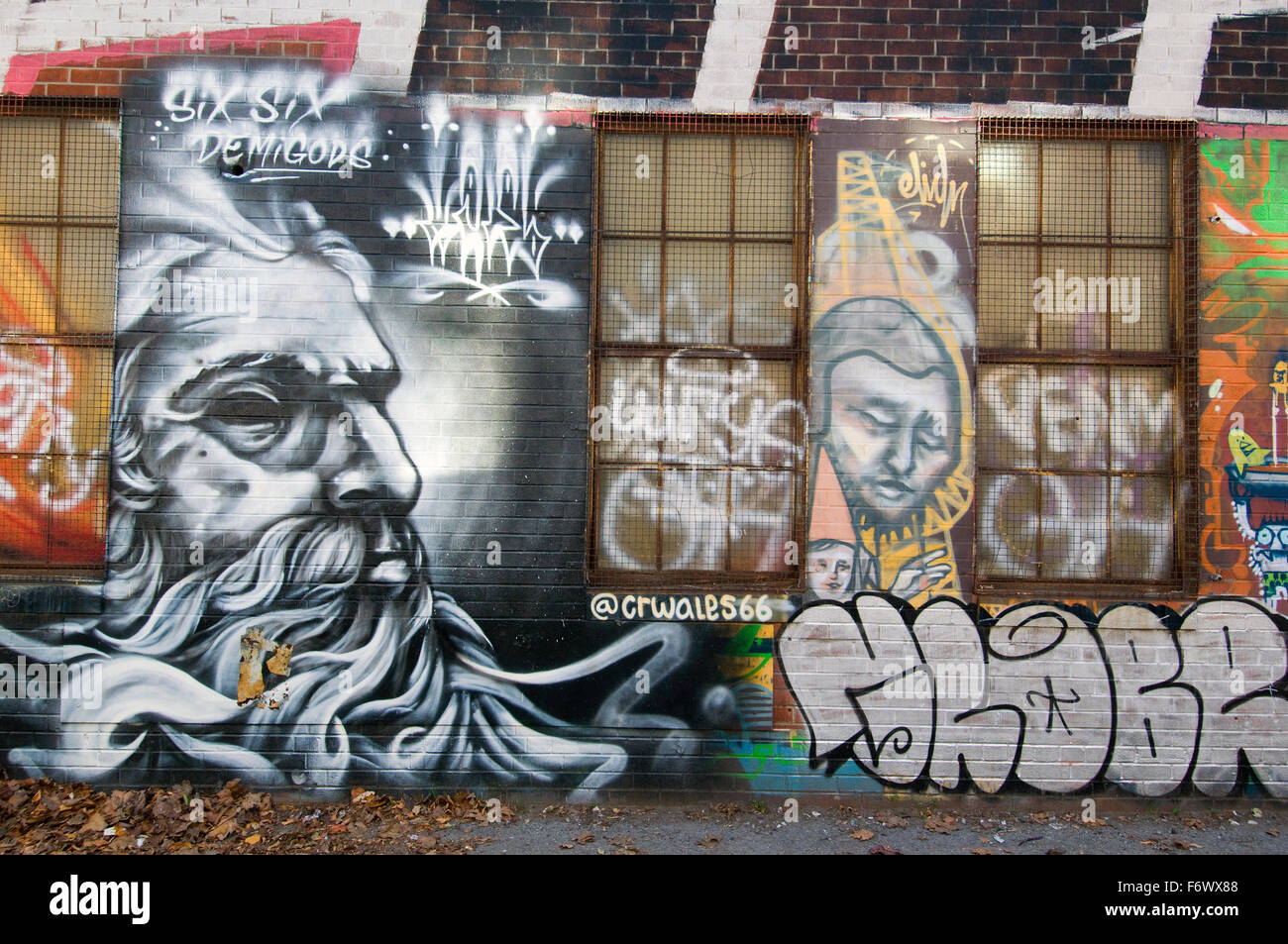 Graffiti in lane way in Toronto, Ontario, Canada Stock Photo - Alamy