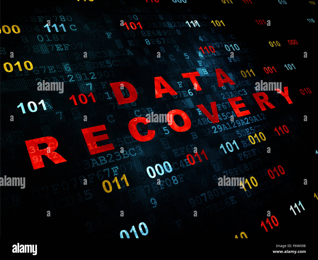 Information concept: Data Recovery on Digital background Stock Photo ...