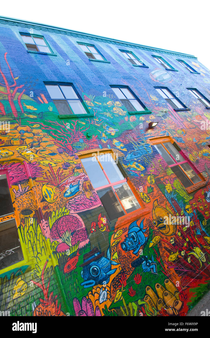 Graffiti in lane way in Toronto, Ontario, Canada Stock Photo - Alamy