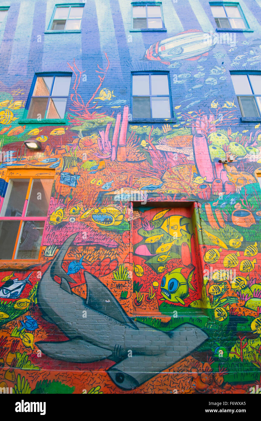 Graffiti in lane way in Toronto, Ontario, Canada Stock Photo - Alamy