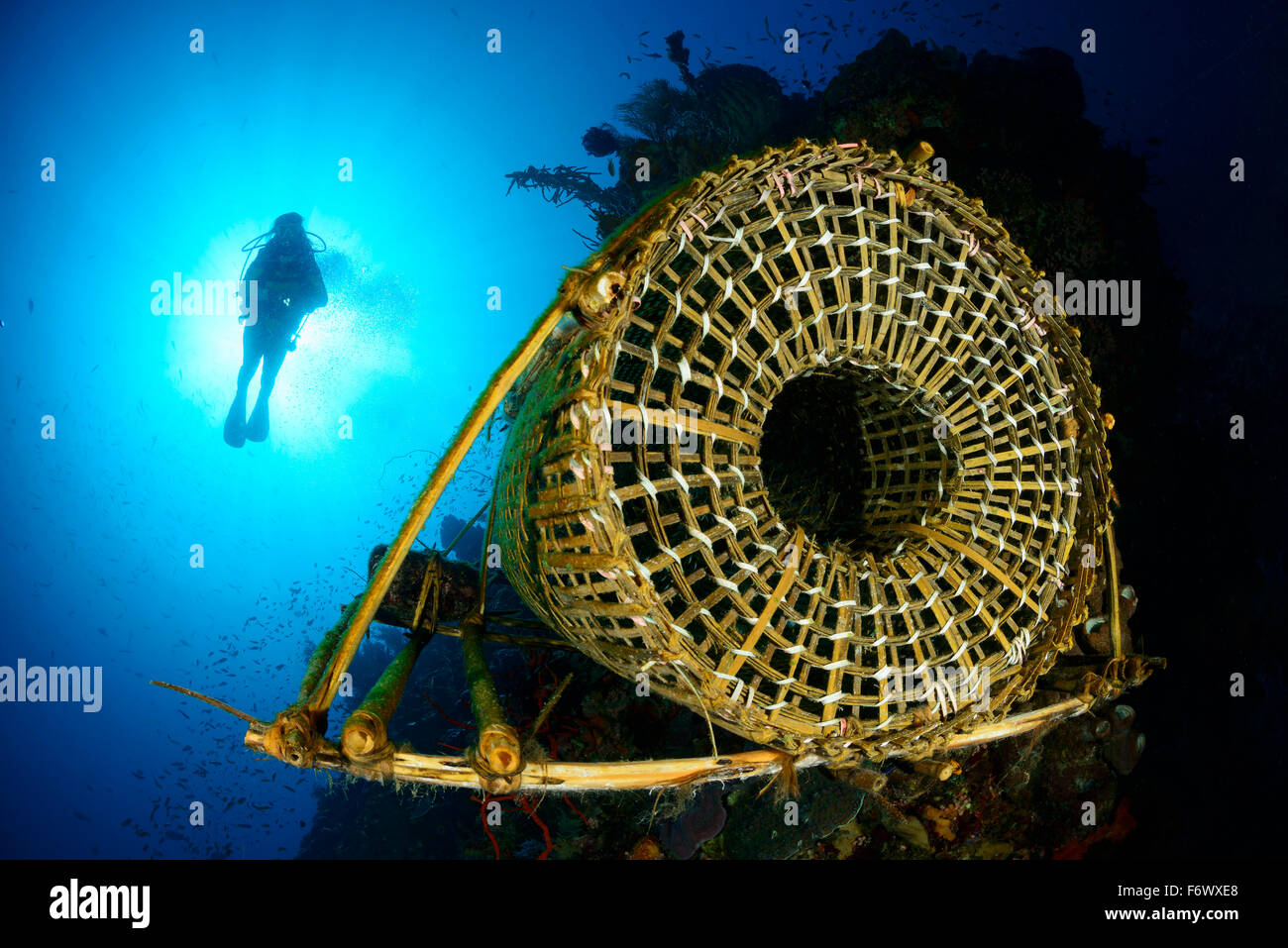 Fish Trap, Fish Trap typical for Alor, Alor Archipelago, Indonesia ...