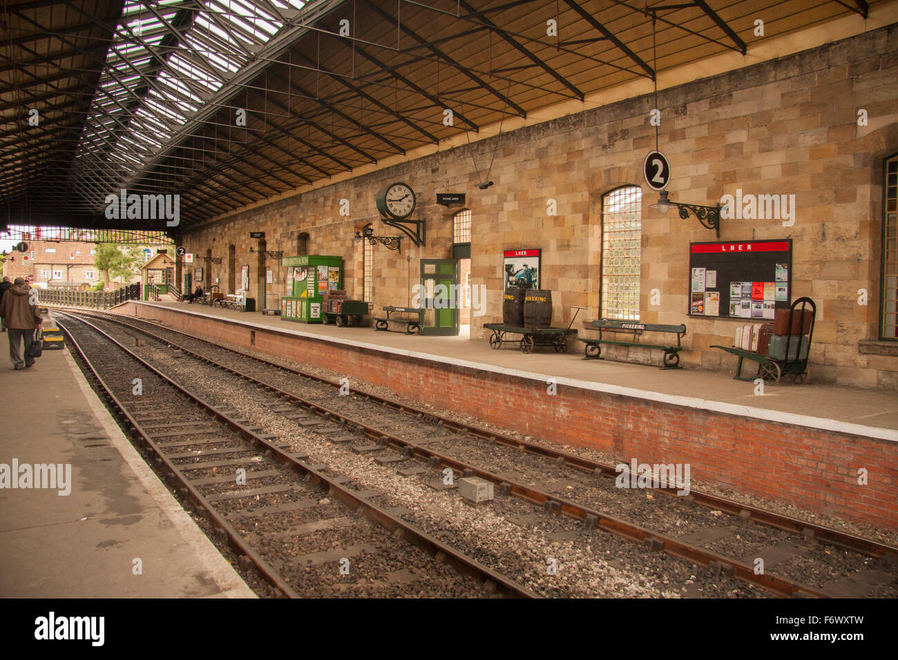 Platform at Pickering Railway Station,North Yorkshire,England,UK Stock ...