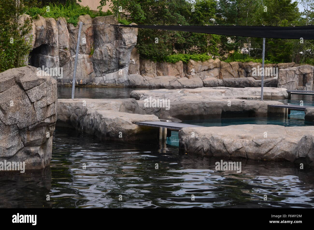 Rock landscape in water Stock Photo - Alamy