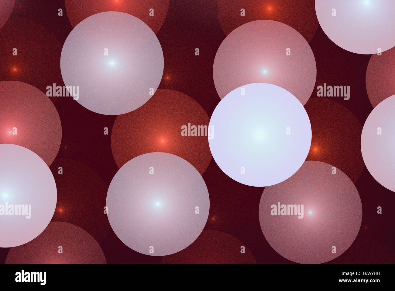 On a dark background are the beautiful glowing colored balls Stock ...