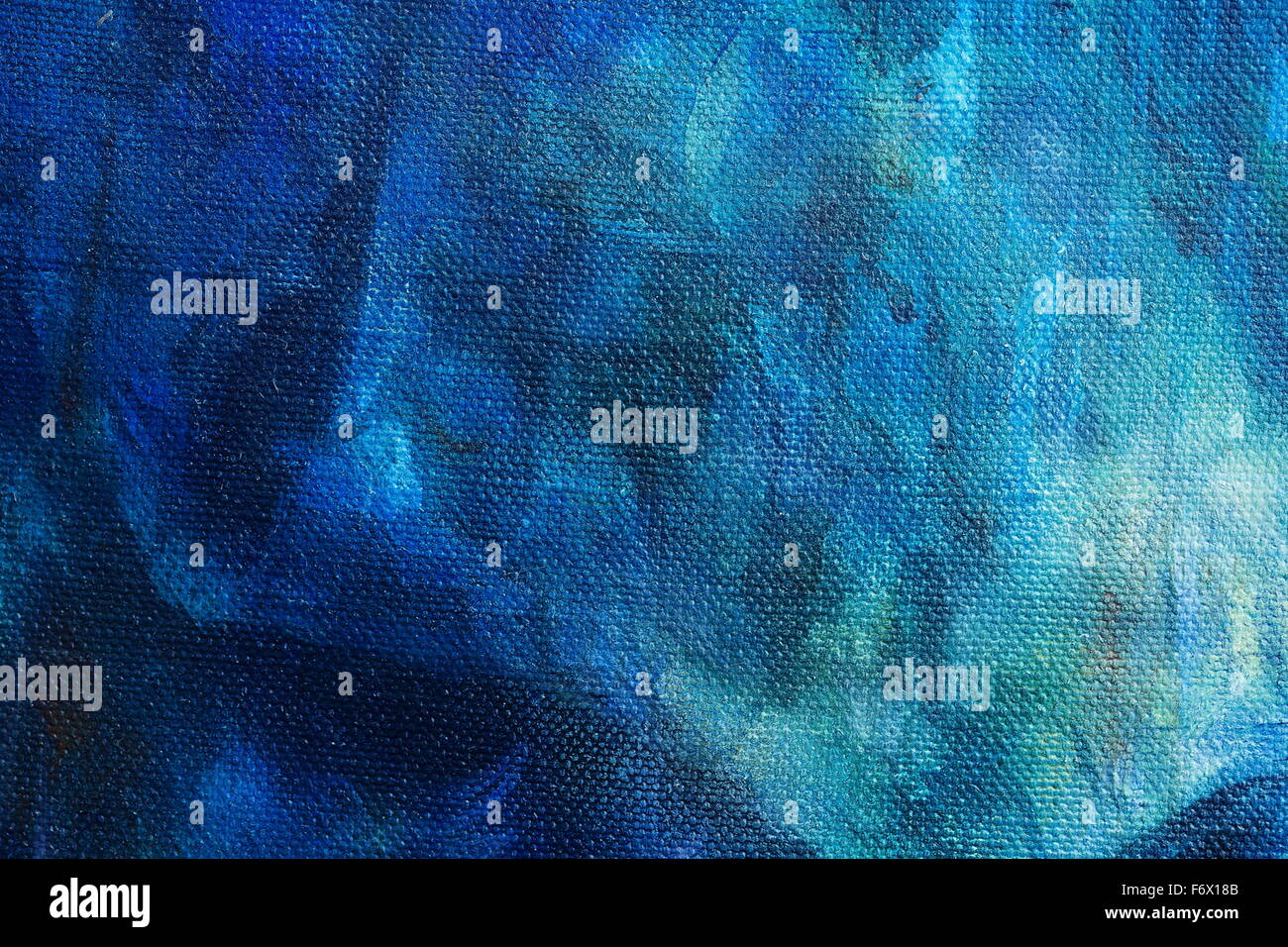 Blue abstract color Backgrounds, painting on canvas Stock Photo - Alamy