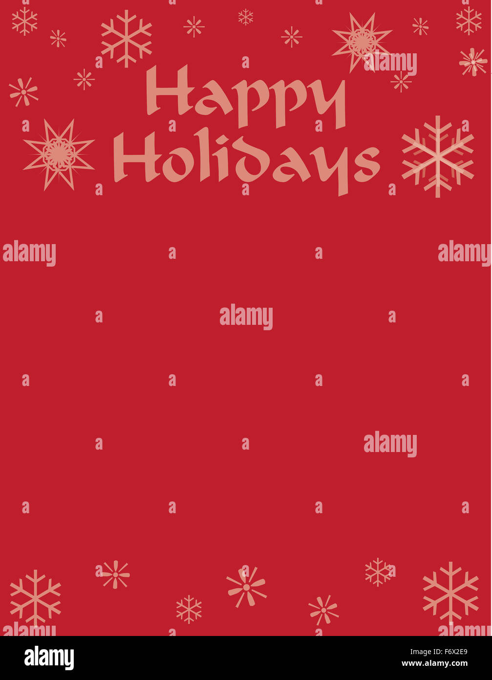 Happy Holiday Template Background Red Stock Photo - Alamy