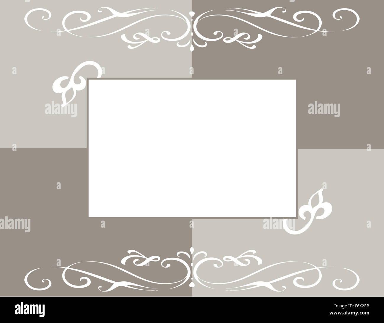 Blue grey border letterhead background hi-res stock photography and ...