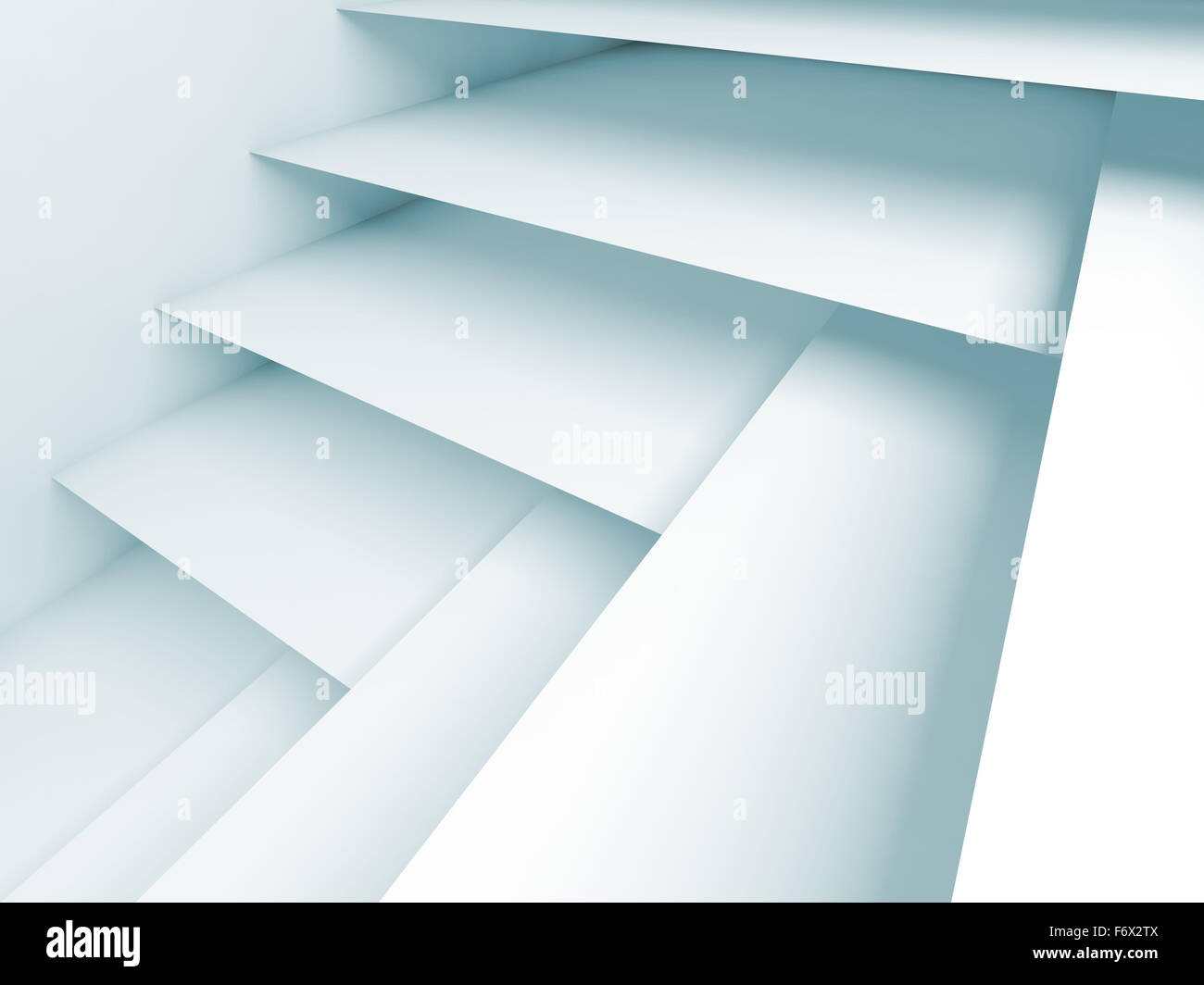 Abstract geometric background with white layers pattern, 3d ...