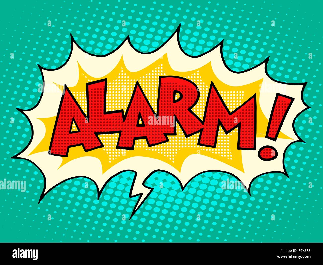 Alarm comic text bubble Stock Vector Image & Art - Alamy