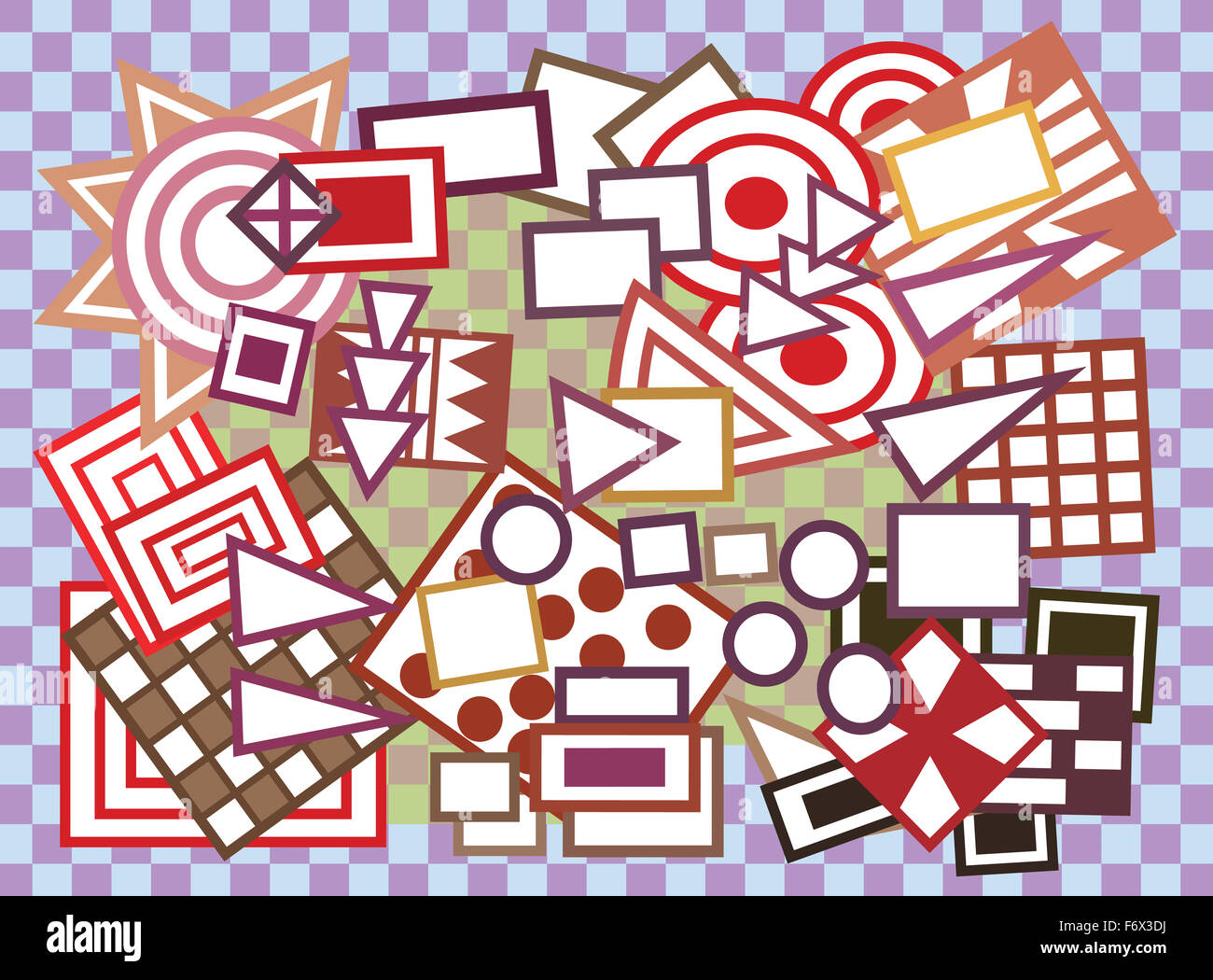 Abstract geometric shapes background Stock Photo - Alamy