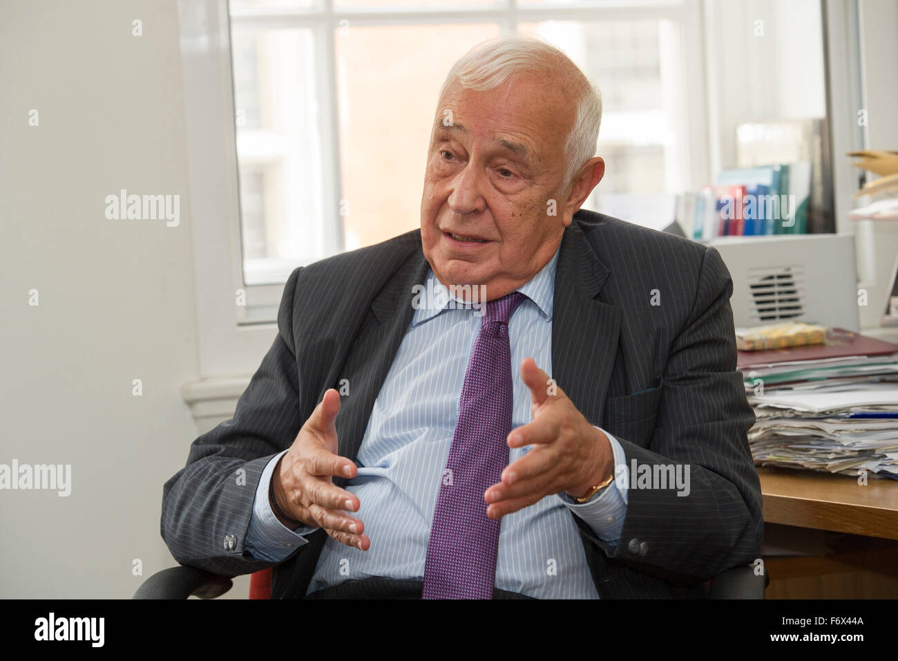 Lord Skidelsky, economic historian, author of the three volume award ...