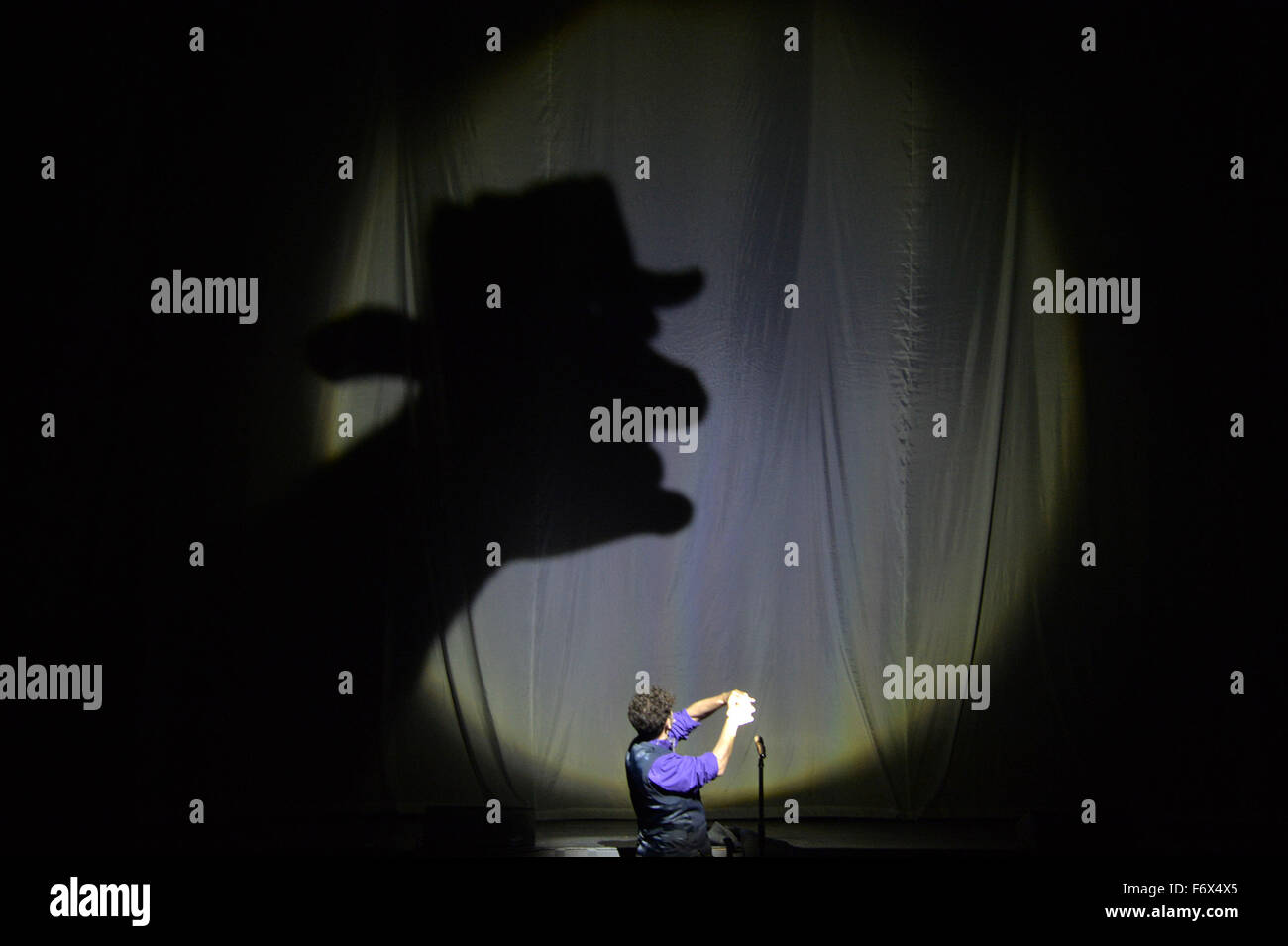 New York, USA. 20th Nov, 2015. The Australian performer Raymond Crowe ...