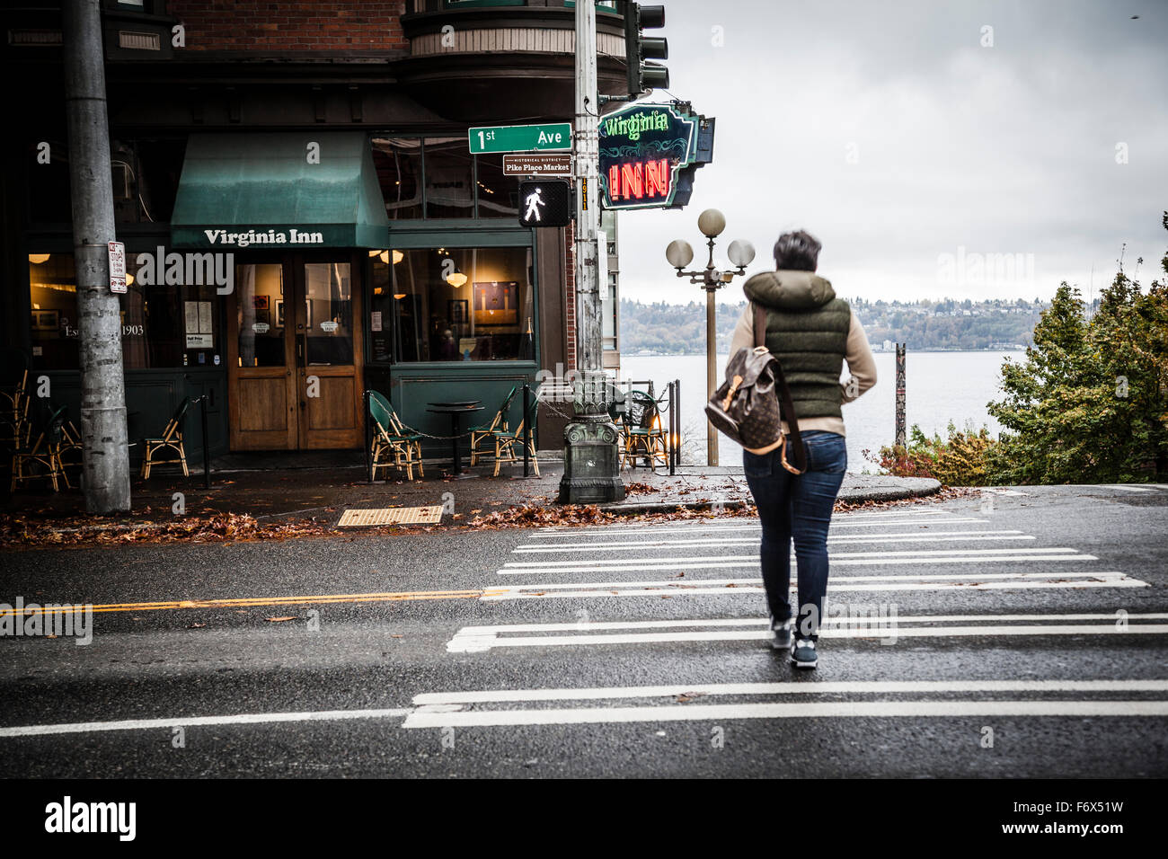 Seattle Stree Scene Wallpaper