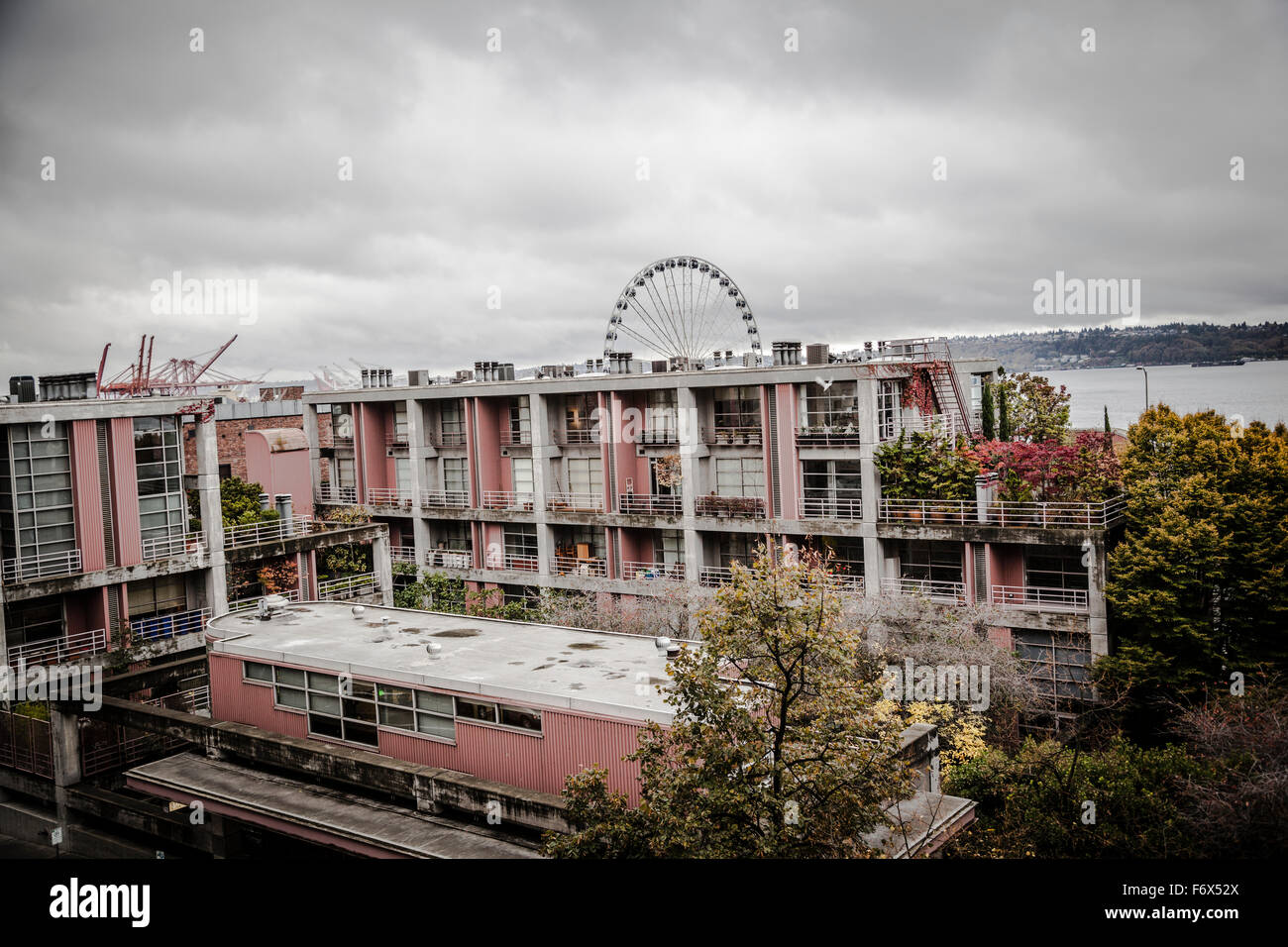 Seattle Harbour view, Washington State Stock Photo - Alamy