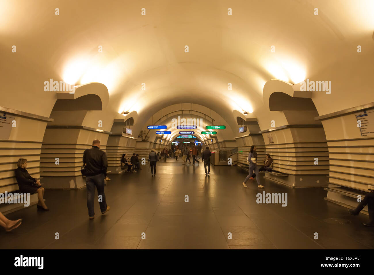 St Petersburg Metro Stock Photo - Alamy