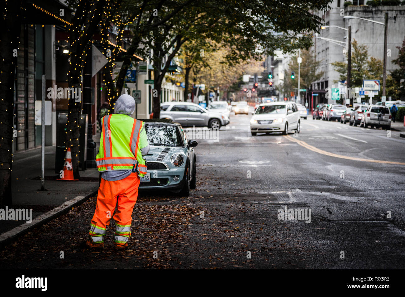 Seattle street scene, Washington state Stock Photo - Alamy
