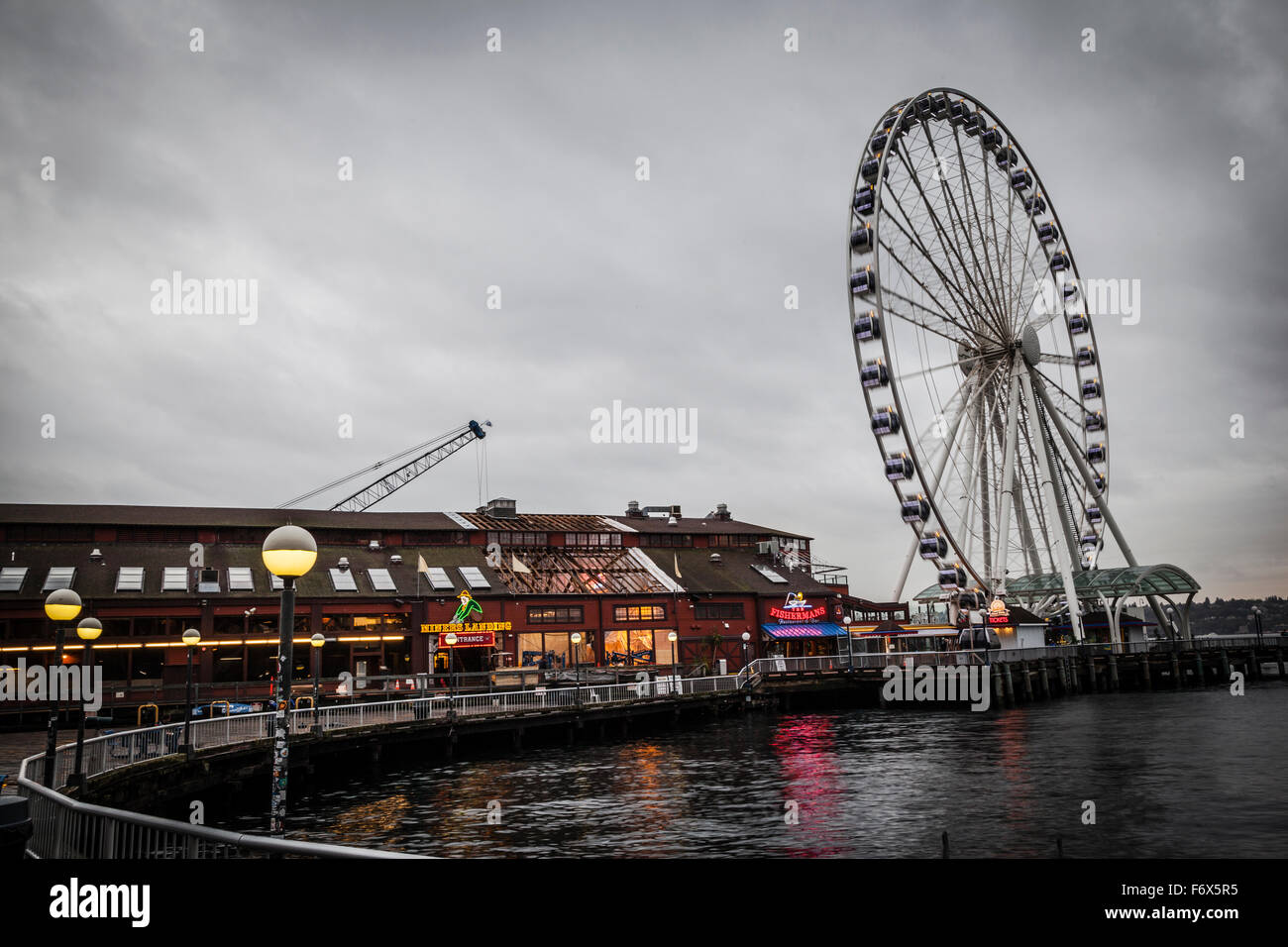 Seattle Great Wheel, Washington state, the Wheel is the largest ...