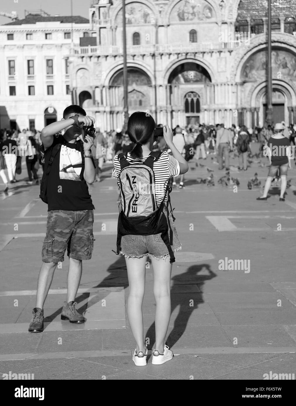 In st marks square Black and White Stock Photos & Images - Alamy