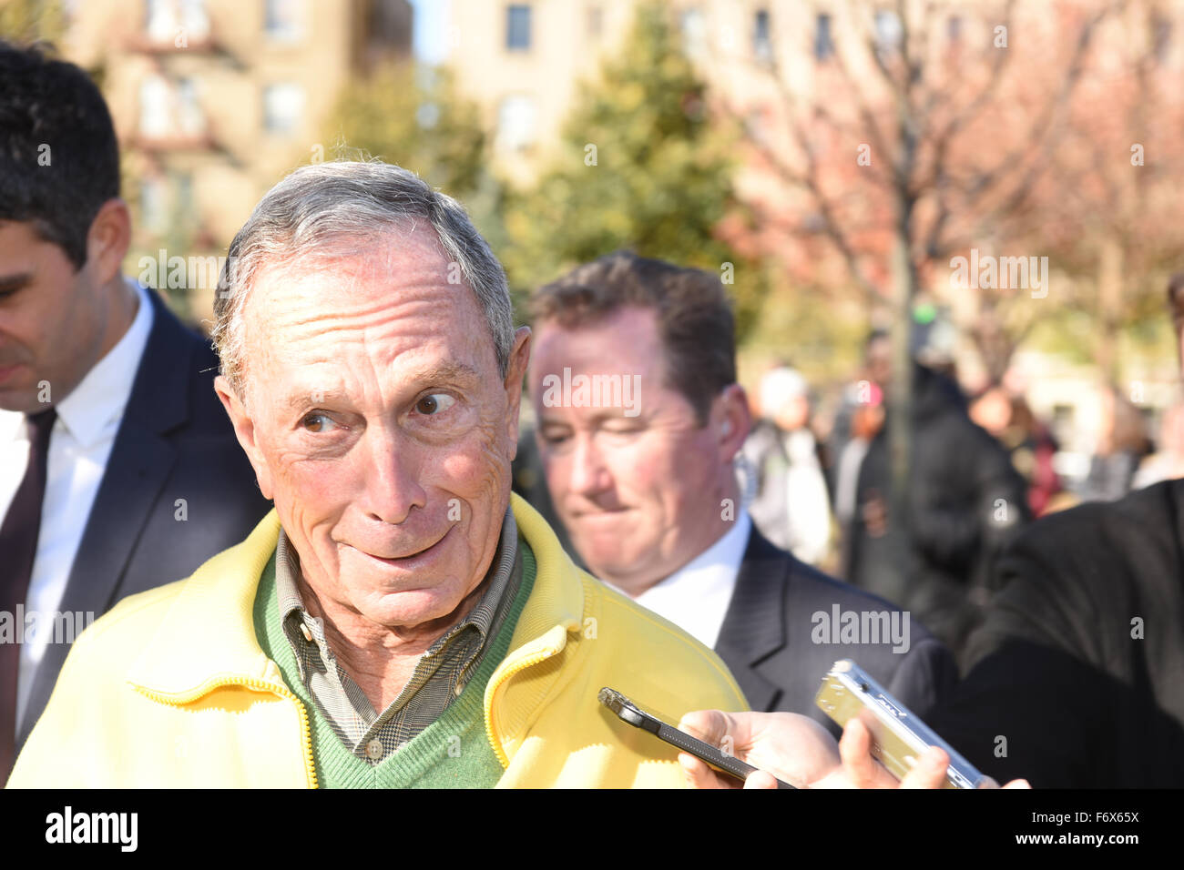 New York City, United States. 20th Nov, 2015. Former NYC mayor Mike ...
