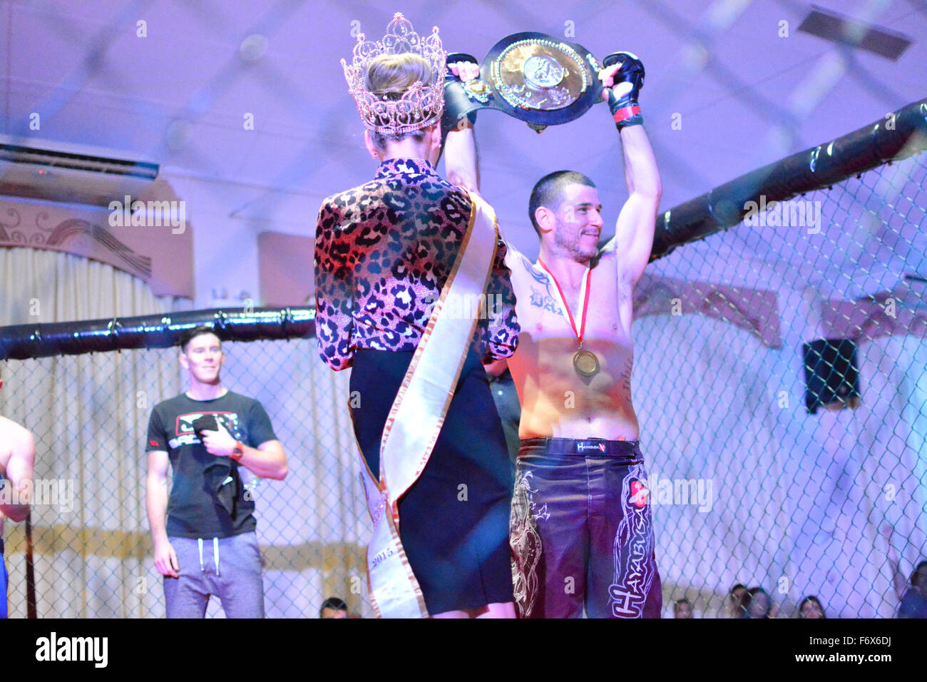 Gibralter. 20th Nov, 2015. Joe Williams defended his title, Gibraltar ...