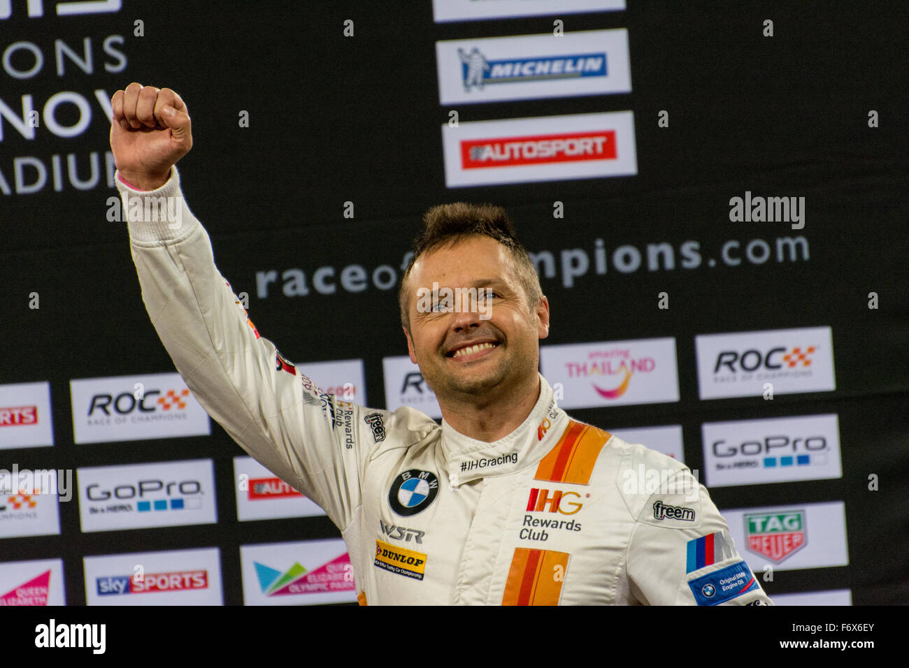 London, UK. 20th Nov, 2015. Triple British Touring Car Champion Andy ...