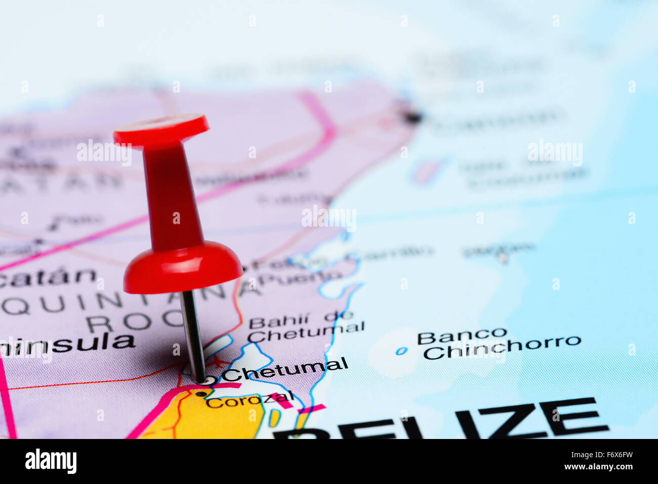 Chetumal map hi-res stock photography and images - Alamy