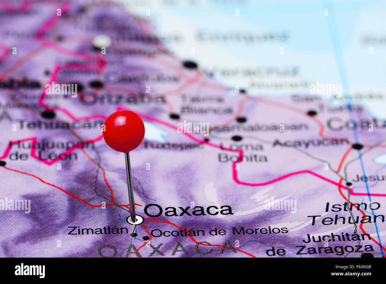 Oaxaca mexico map hi-res stock photography and images - Alamy