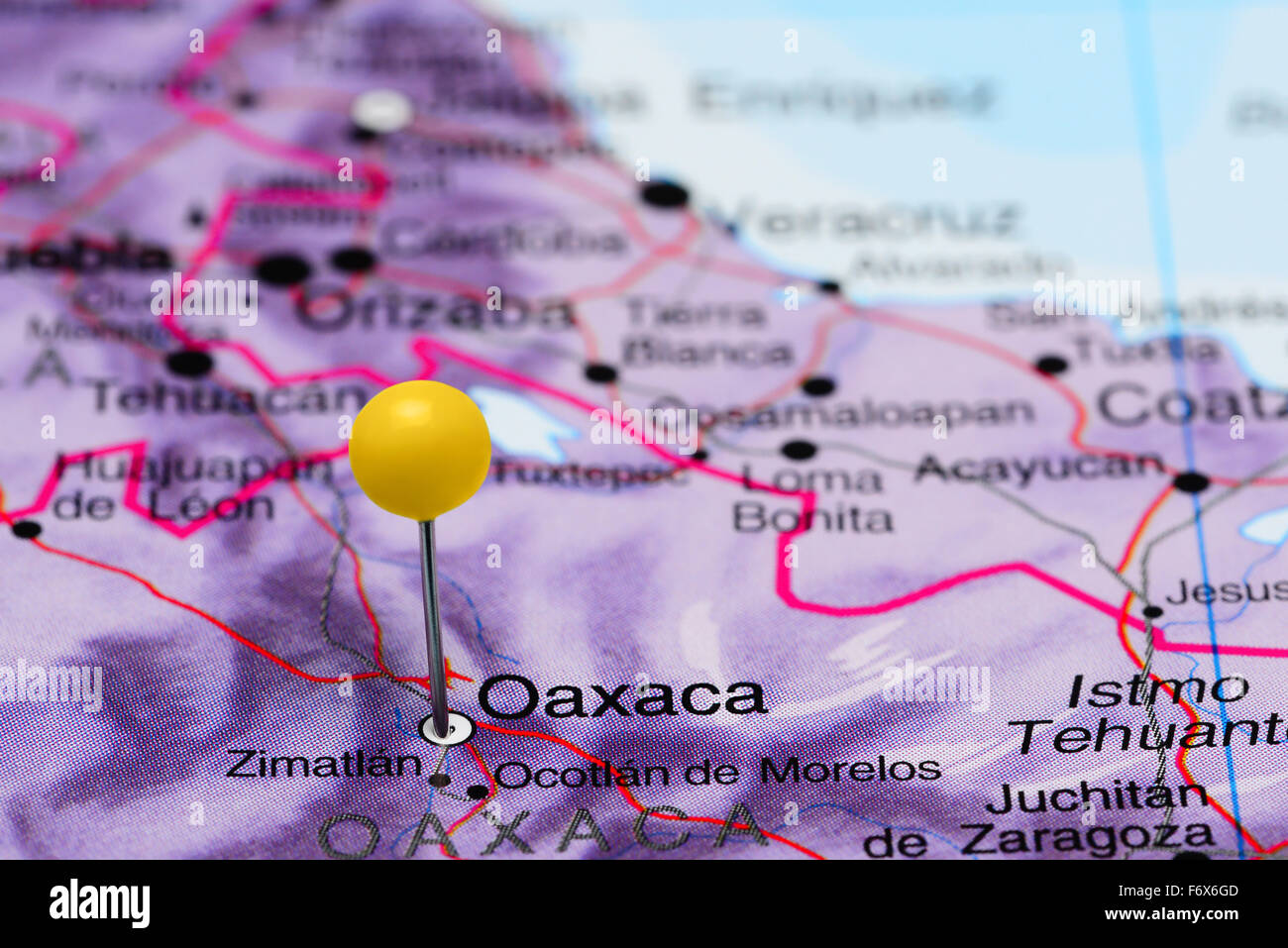 Oaxaca mexico map hi-res stock photography and images - Alamy