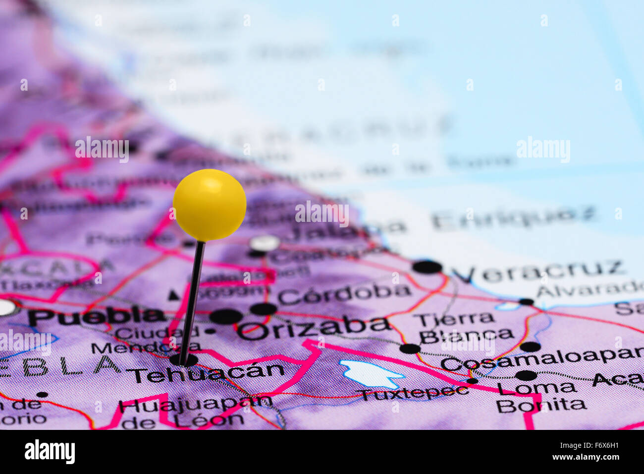 Tehuacán map hi-res stock photography and images - Alamy